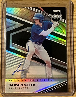 2020 Elite Extra Edition JACKSON MILLER Base Autograph #65 CINCINNATI ...