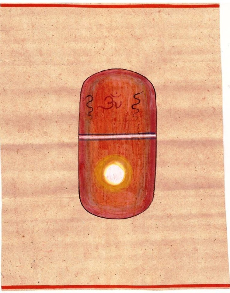 SHIVA TANTRA ART INDIA TANTRIC PAINTING LINGAM BINDU SNAKE OM TANTRA ...