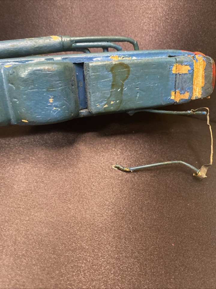 VINTAGE HAND CARVED BALSA WOOD RACE CAR OPEN COCKPIT MODEL INDUSTRY ...