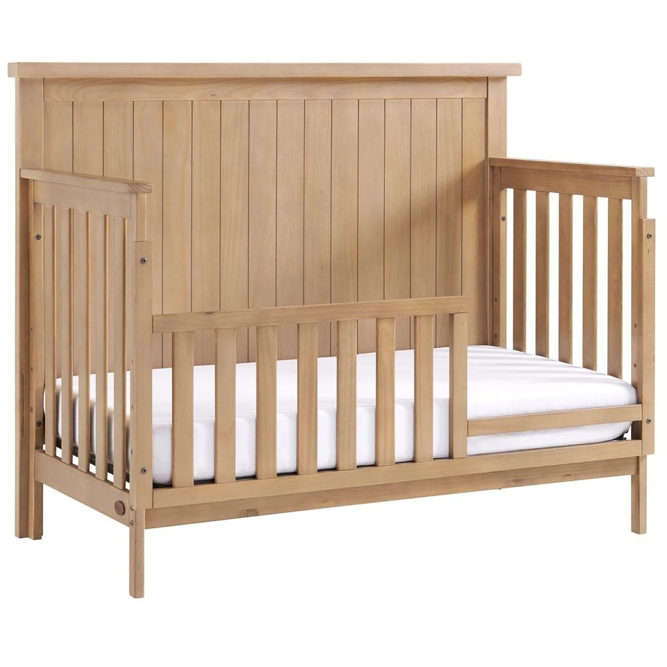 Soho Baby Everlee Crib to Toddler Bed Guard Rail Conversion Kit, Honey ...