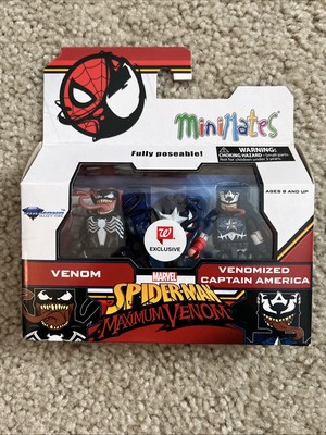 MINIMATES VENOM & VENOMIZED CAPTAIN AMERICA FULLY POSEABLE WALGREENS ...