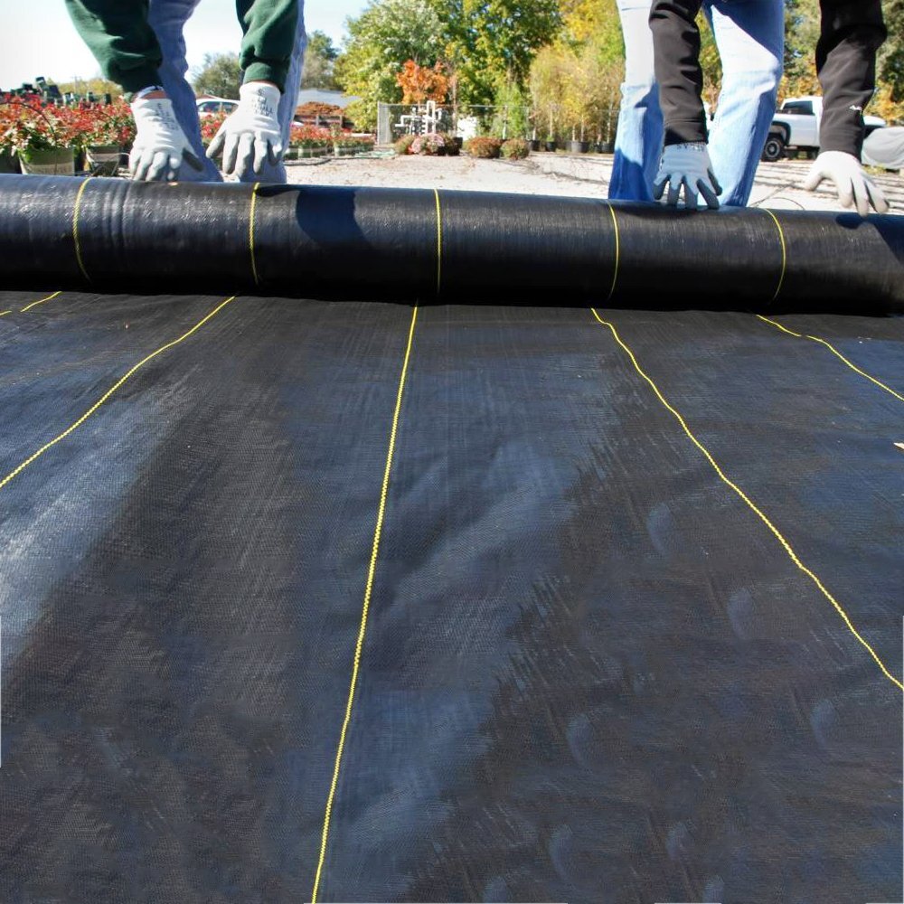 3.2 oz Weed Barrier Fabric Landscape Weed Blocker Fabric Heavy Duty 3FT ...