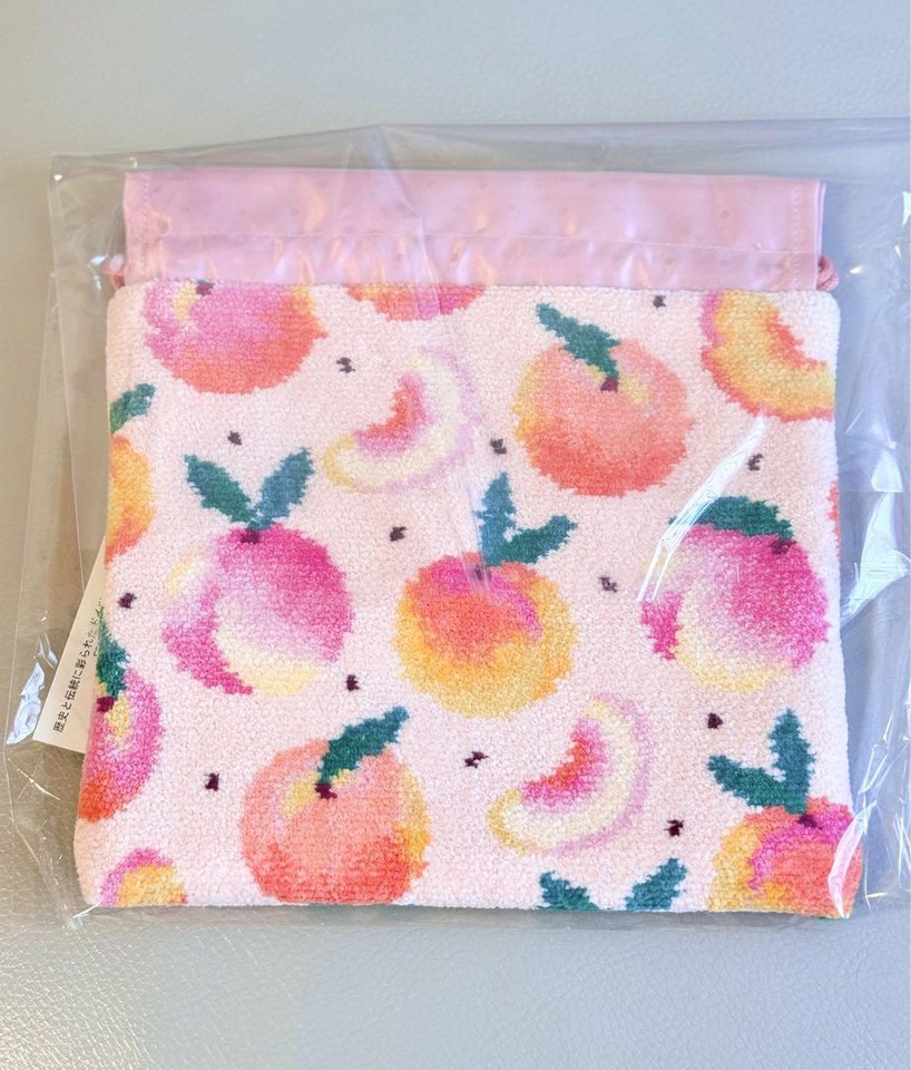Chiikawa m1024 Feiler Peach Dot Drawstring Pouch | eBay