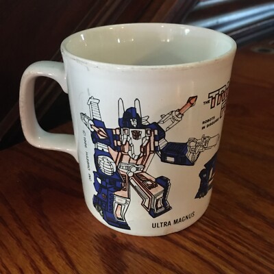 Vintage Rare Kiln Craft Transformers Ultra Magnus Mug HASBRO 1986 POOR ...