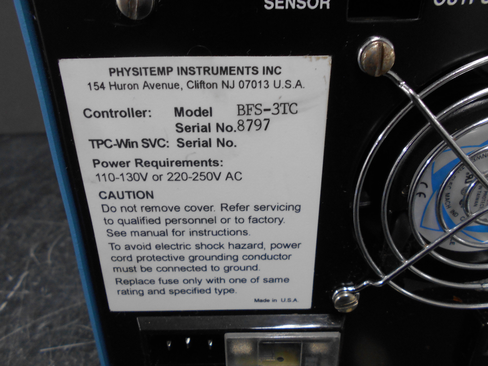 PHYSITEMP INSTRUMENTS MODEL BFS-3TC TEMPERATURE CONTROLLER | eBay