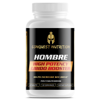 Conquest Nutrition Hombre High Potency Libido Booster - 60 Capsules | eBay