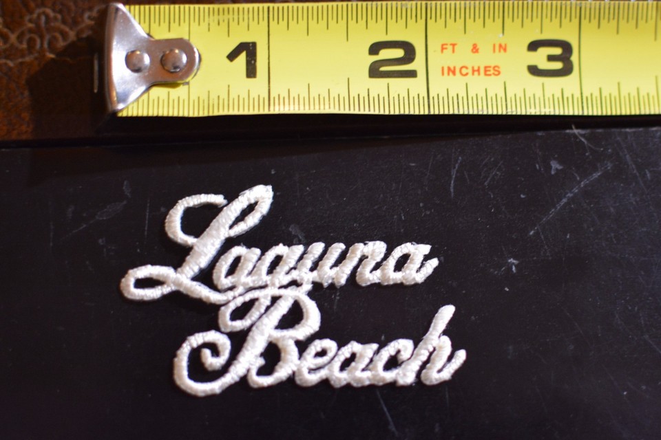 City Name Text Cursive Script Iron-on Vintage Clothing Patch Travel ...