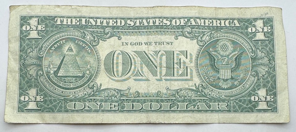 1963 B One Dollar Bill - BARR Note - $1 Banknote - New York - B - No ...