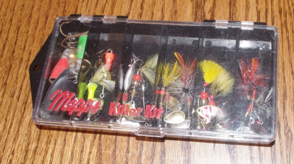 Mepps Spinners lot of 17 pieces in a plastic Mepps Killer Kit box | eBay