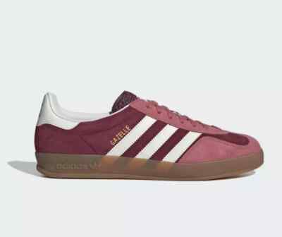 adidas Originals Gazelle Indoor Maroon White IF9647 Men Size 7.5-13 New ...