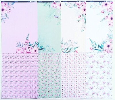 8 x A4 Kanban 'Lovely Bouquet' Variety Card 300gsm - Just 25p each ...