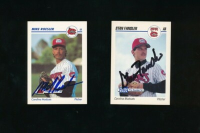 lot 1991 1992 Impel Line Drive #115 Mike Roesler Stan Fansler signed ...