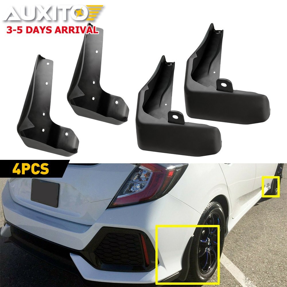 Set For Honda Civic Hatchback Hatch 2017-2021 Mud Flaps Splash Guards ...