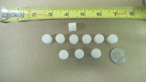 Qty 10 pcs Acetal rods or discs, 1/2 inch OD x 7/16 inch long | eBay