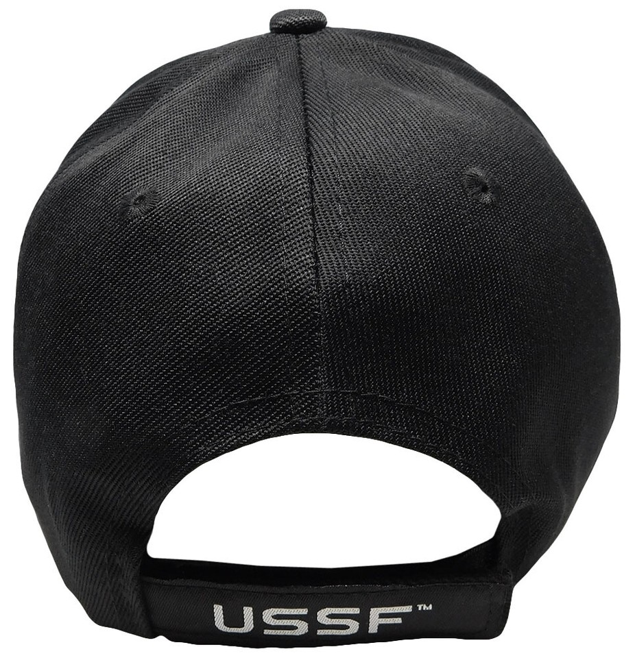 Black US Space Force Logo Cap USAF USSF Adjustable Hat OFFICIALLY ...