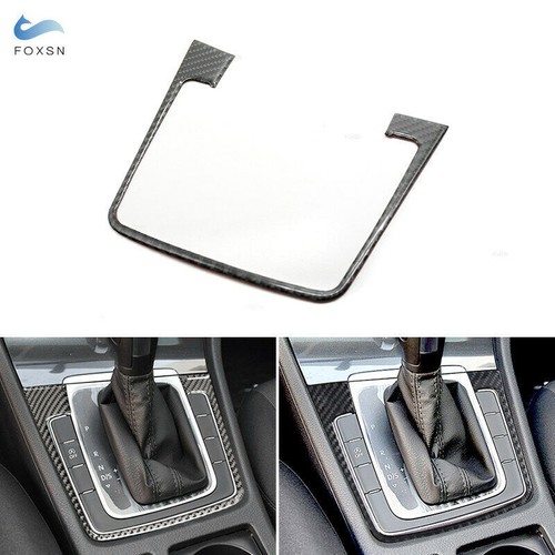 RHD Carbon Fiber Gear Shift Panel Frame Cover Trim For VW Golf 7 MK7 ...