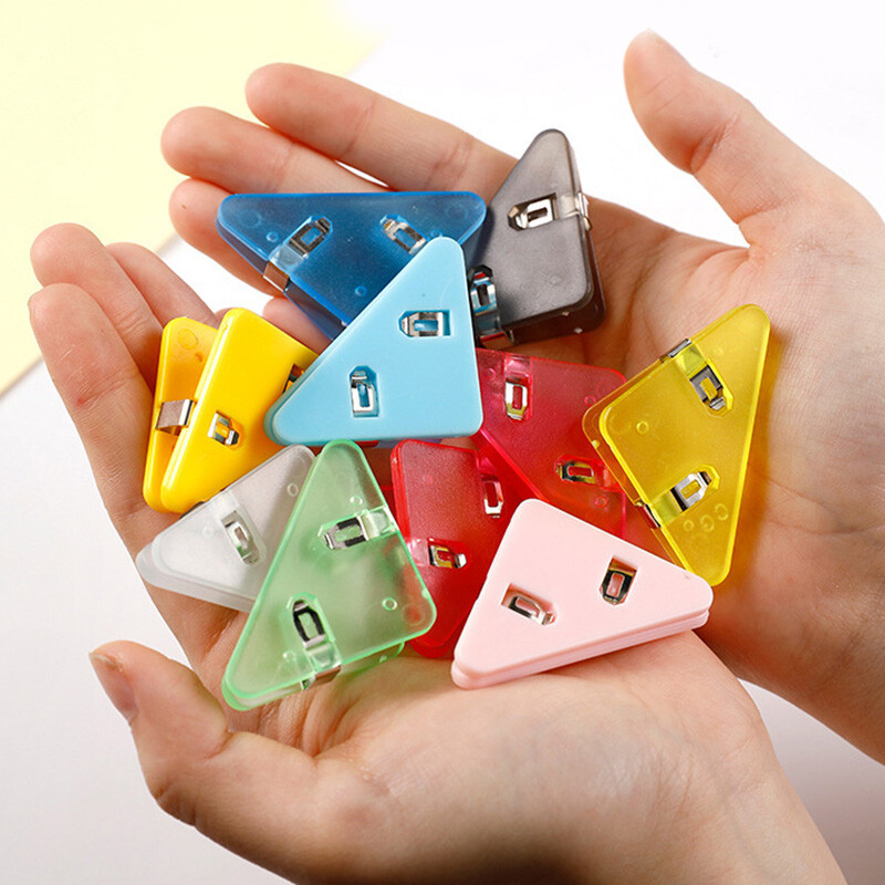 Simple Book Paper Corner Triangle Snack Binder Photo Stand Cl 。 | eBay