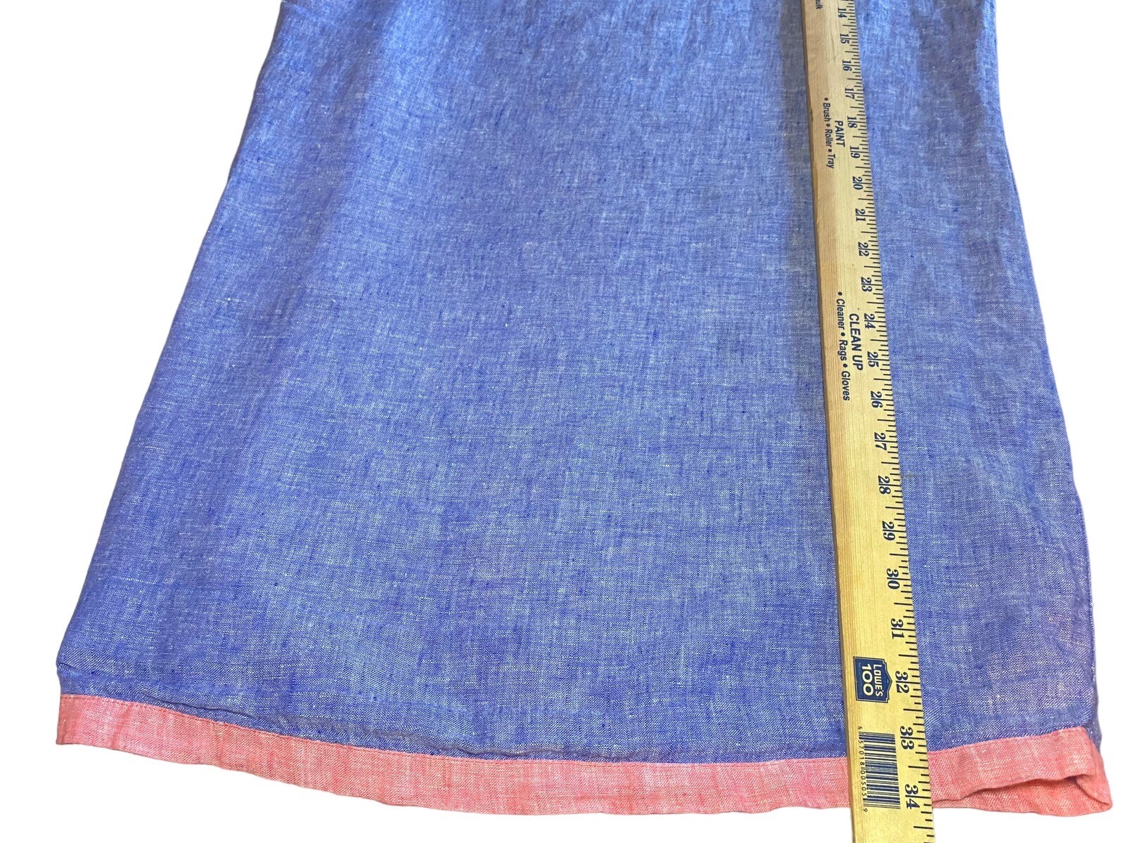 Sigrid Olsen Linen Mini Shift Dress Short Blue Pink B… - Gem