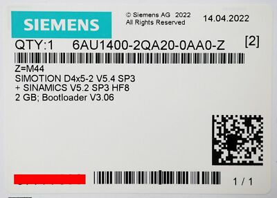 6AU1 400-2QA20-0AA0 SIEMENS 6AU1400-2QA20-0AA0 6AU1400-2QA20-0AA0-Z M44 ...