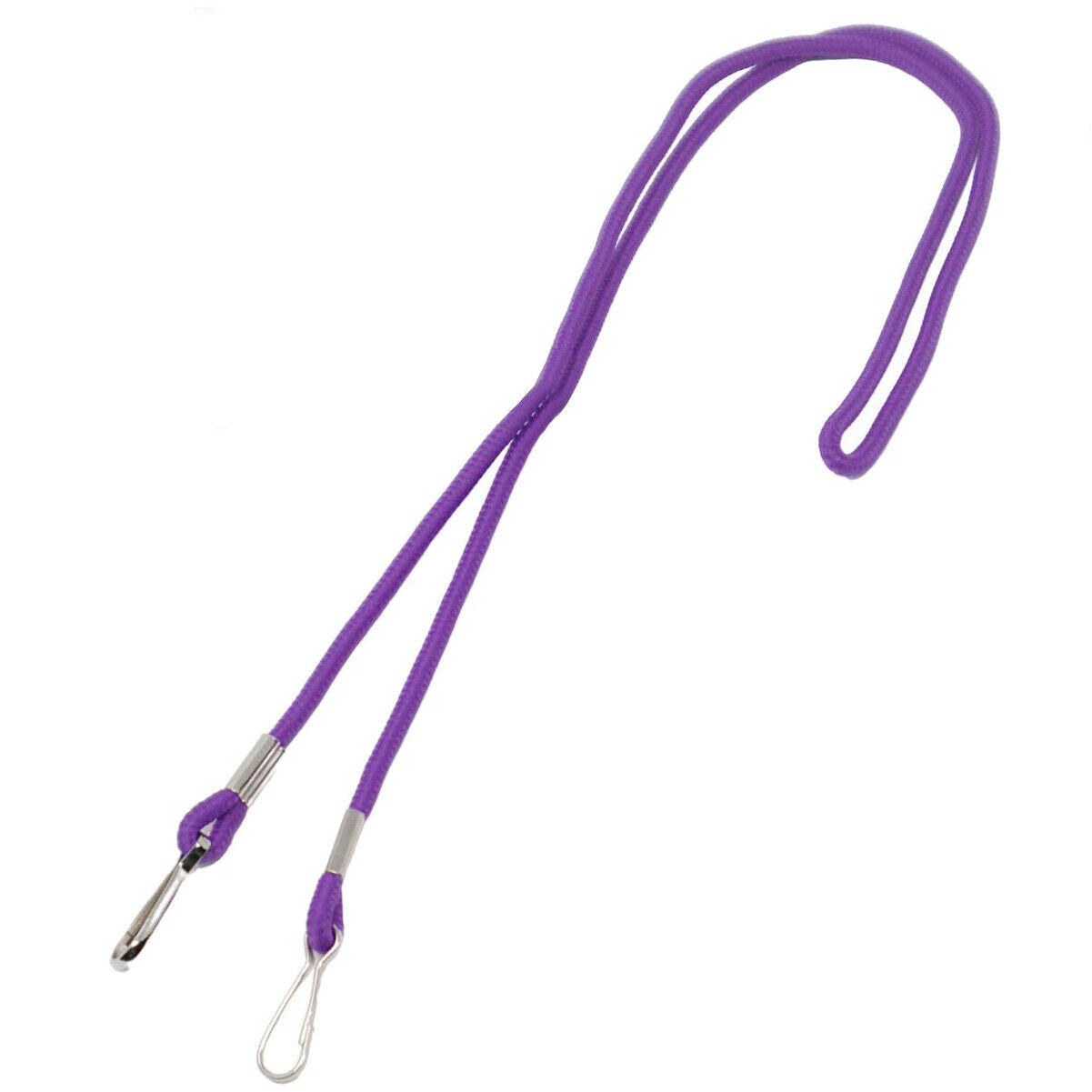 Double Ended Lanyard with 2 Clips for Special Event Badge - No Twist ...
