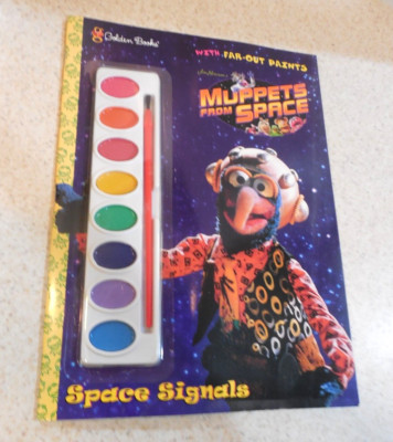 VTG Muppets From Space Paint COLOR BOOK Gonzo Piggy Kermit Golden Book ...