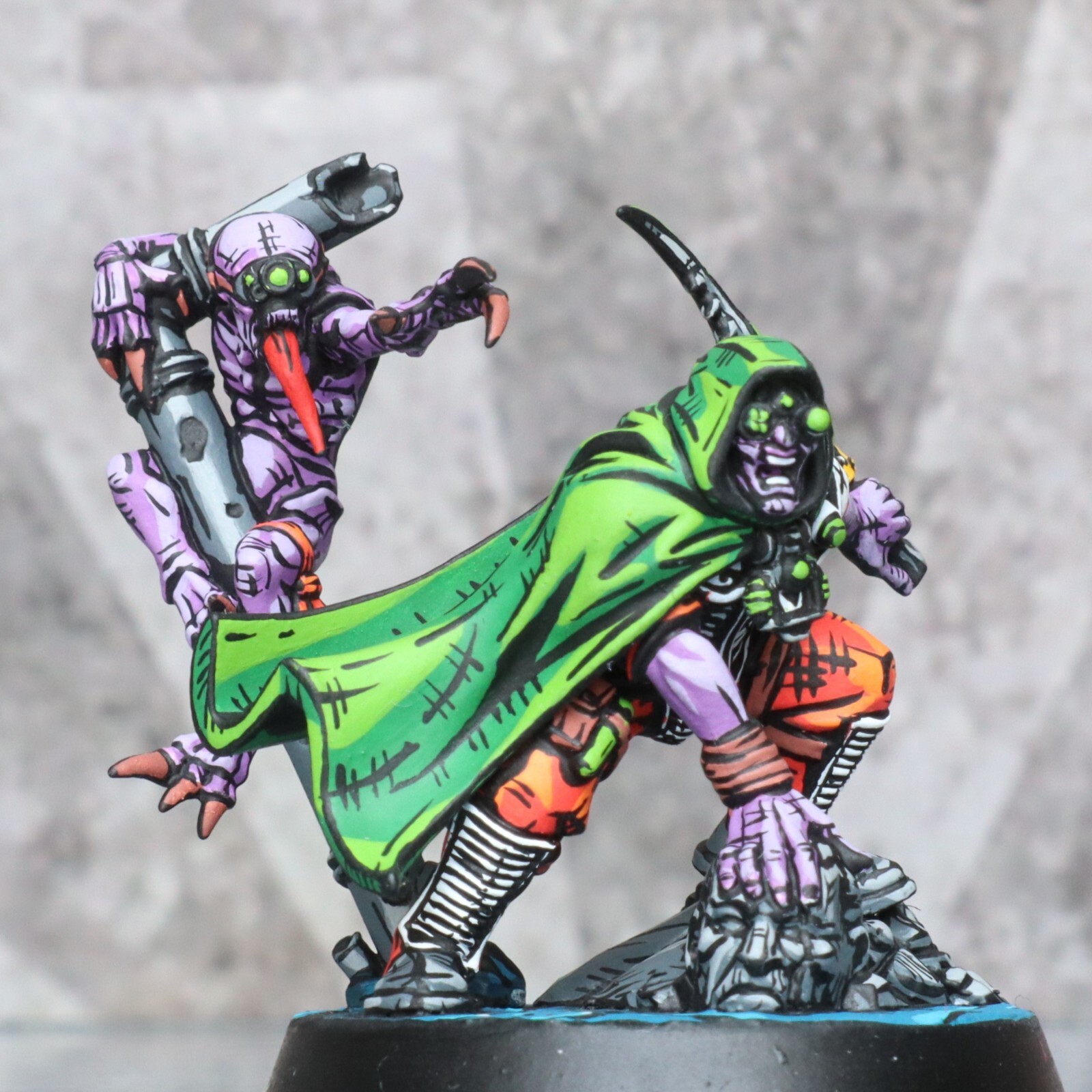 Warhammer Genestealer Cult Wyrmblade Kill Team - Comic book style ...