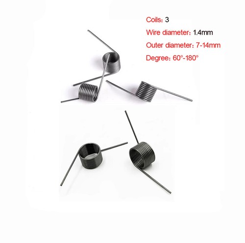 Wire Dia 1.4mm Small Strong Torsion Springs Outer Diameter 7-14mm 60 ...