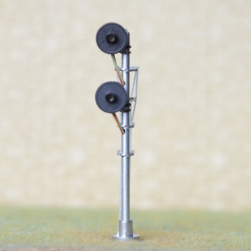 1 x HO scale model railroad LED searchlight signal 3-colors 2 heads ...