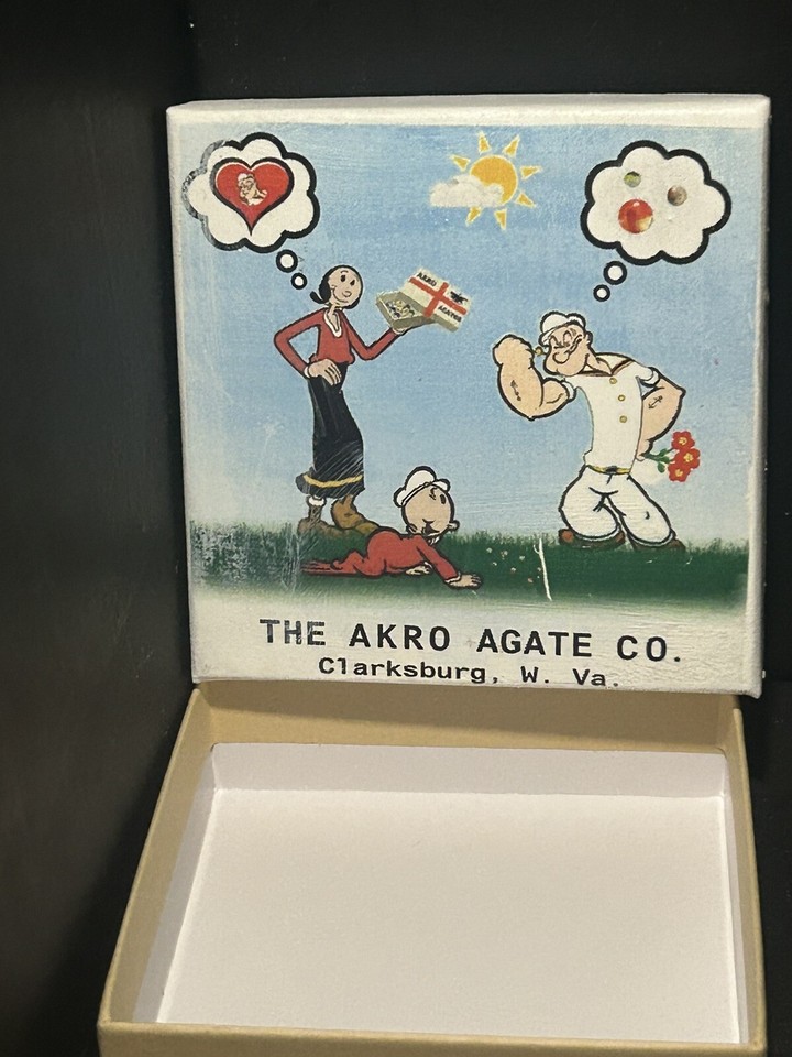 Set of 3 Akro Agates marbles presentation gift boxes for collection | eBay