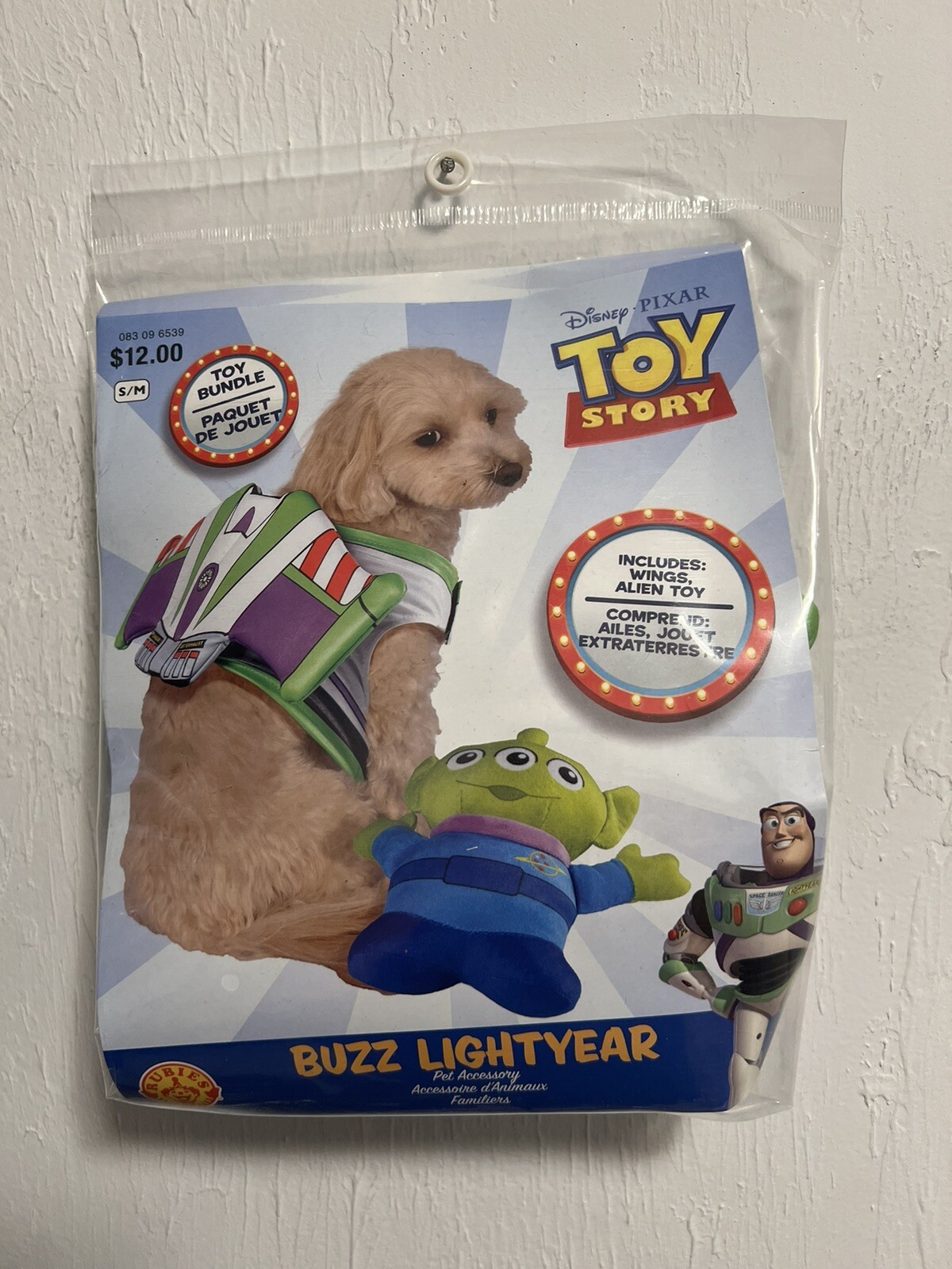 Disney Toy Story Buzz Lightyear Dog Costume Pet Accessory Toy Bundle ...