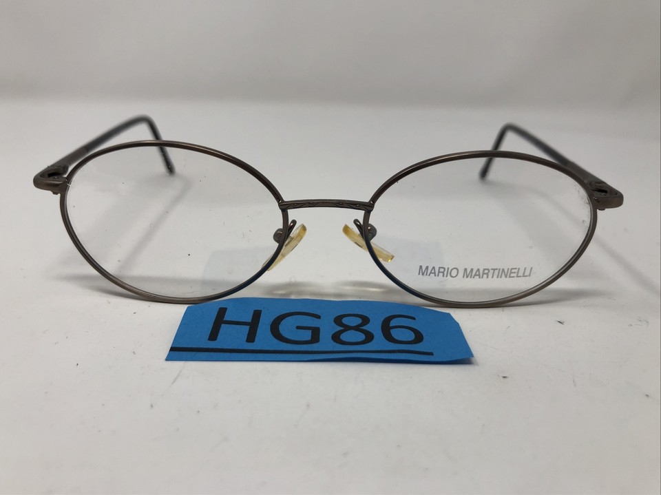 Mario Martinelli Eyeglasses Frame MALIBU M.BROWN 48-18 Brown/Black HG86 ...