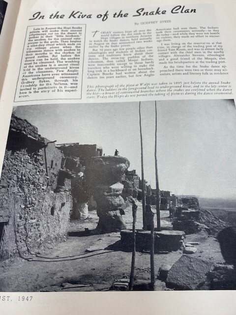 THE DESERT MAGAZINE 1947 August Mexican Hat Green River Run Hopi Snake ...