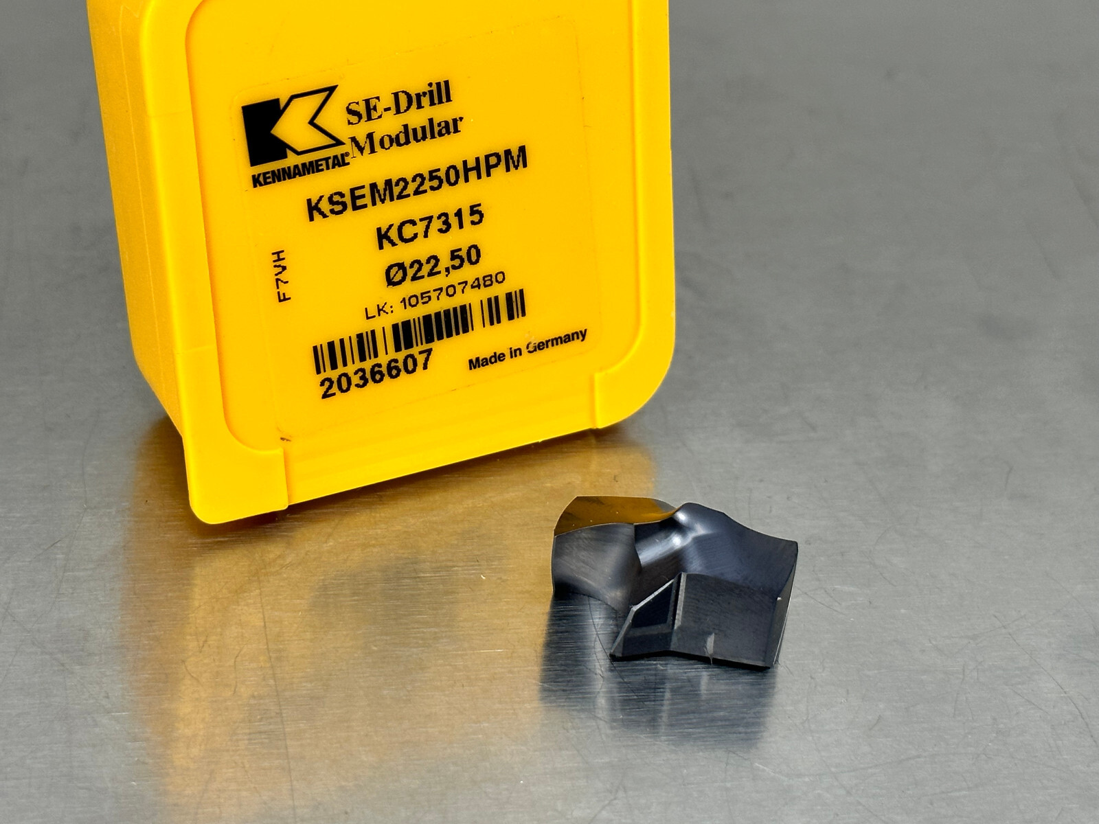Kennametal KSEM2250HPM KC7315 Carbide Drill Insert KSEM Tip 22.5mm ...