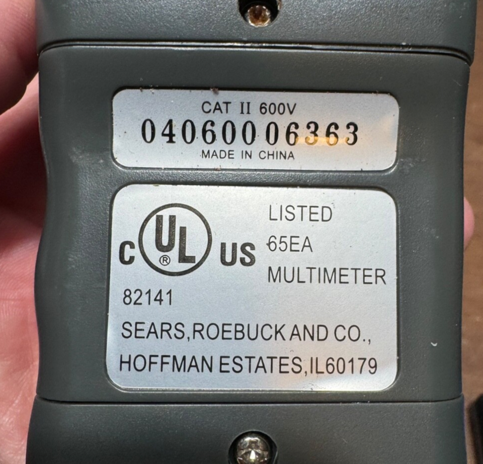 Craftsman Digital Multimeter AC/DC 8 Function 82141 Tested & Working | eBay