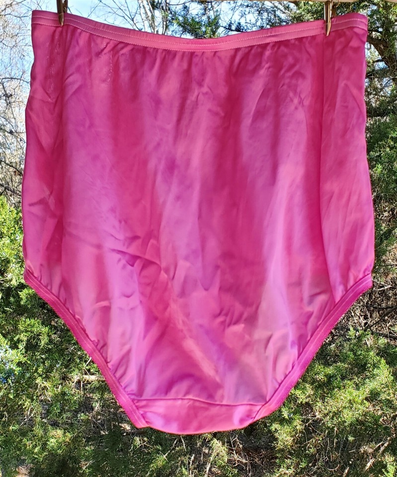 Vanity Fair Nouveau Panty Shiny Nylon Wide Gusset Full Cut 5/S Dream ...
