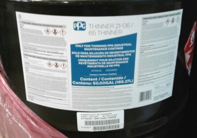 PPG Thinner 21-06/65 Thinner Amercoat 65 Thinner 50 Gallon Drum Part ...