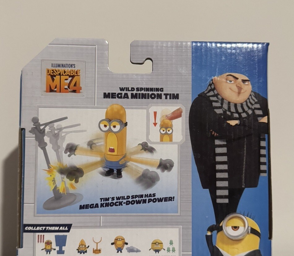 DESPICABLE ME 4 Movie Wild Spinning MEGA MINION Tim NEW 2024 | eBay