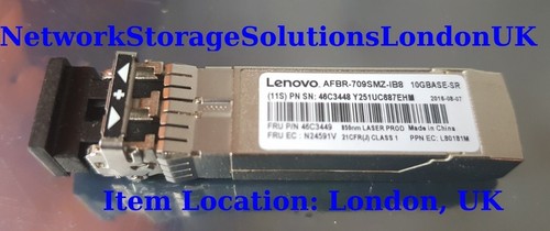 Lenovo 46C3448 46C3449 N24591V L80181M 10GbE 10GE 10GBASE-SR SFP+ LC SW ...