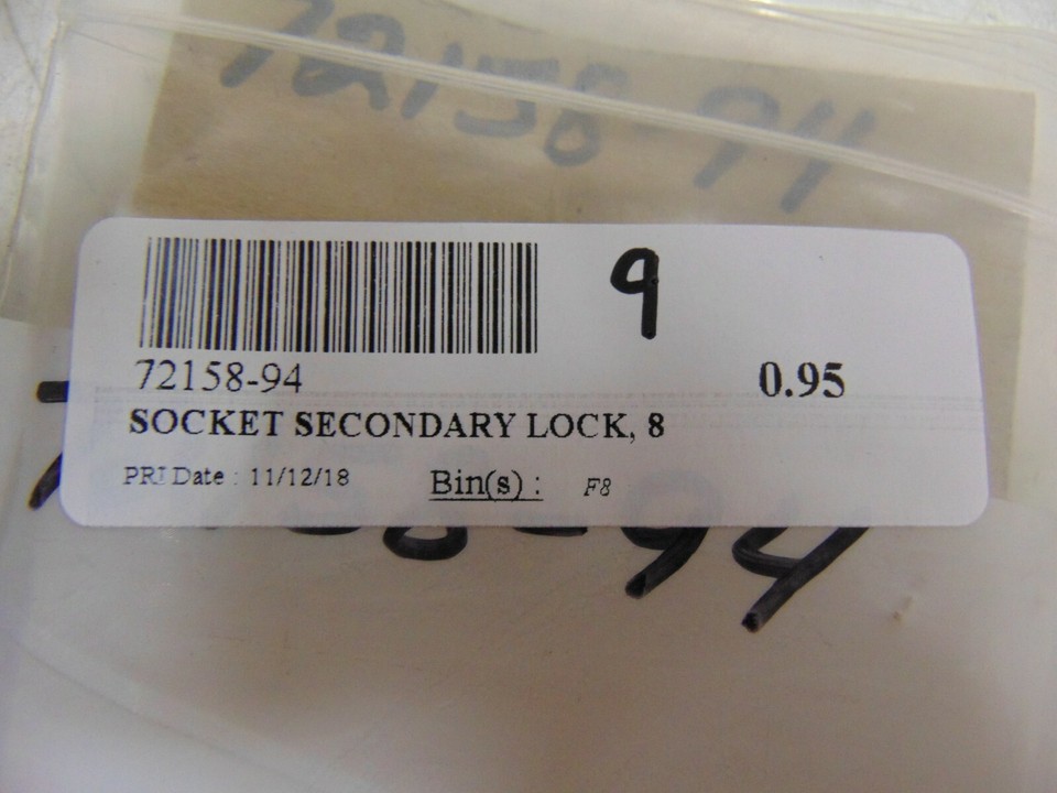 Genuine Harley Davidson 8 Socket Secondary Lock Qty 9 P/N: 72158-94 | eBay