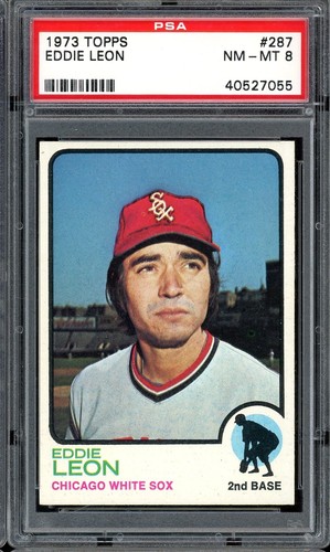 1973 Topps Baseball #287 Eddie Leon PSA 8 | eBay