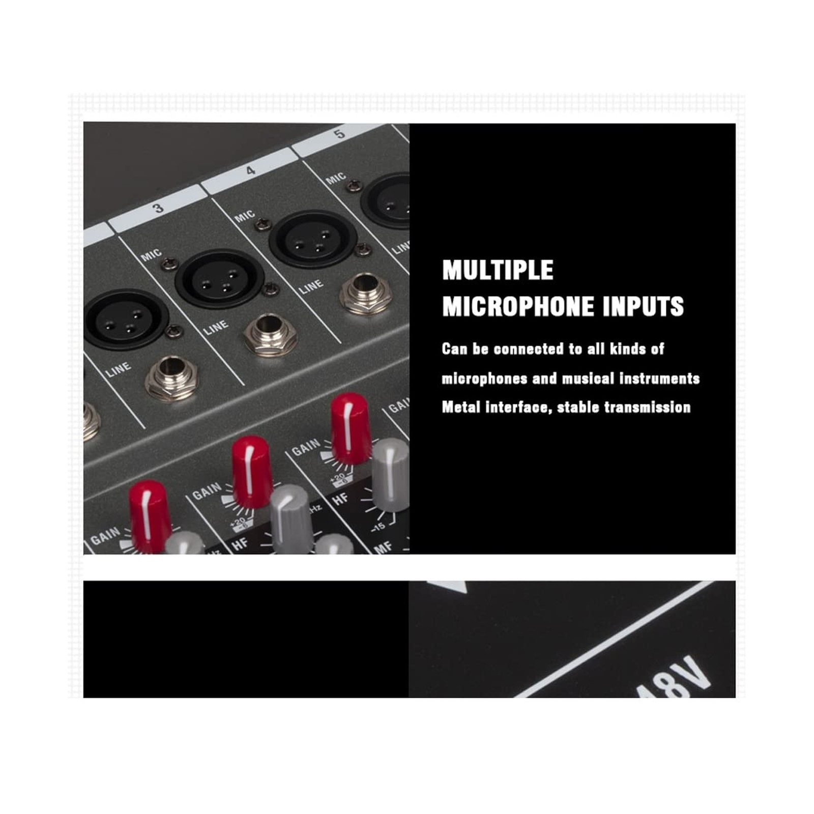 CK-80 Professional Mixer (8-Channel) for Recording DJ Stage Karaoke ...