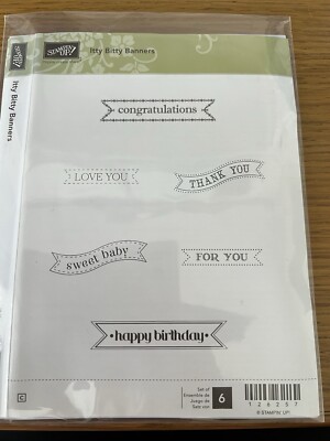 Stampin' Up Itty Bitty Banners Stamp & Die Set | eBay