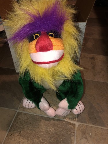 New Tags Stuffed Animal Baboon Monkey Sitting Plush Green Soft Toy | eBay