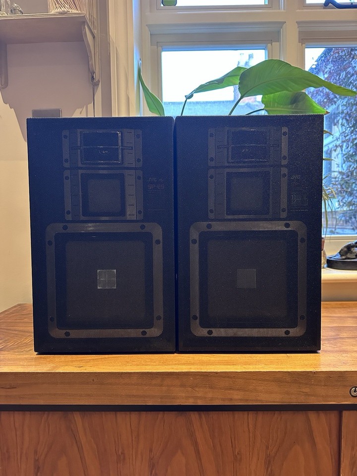 Pair of Retro 90s JVC Speakers SP-E5BK 120 Watt 8 Ohm Tested and Fully ...