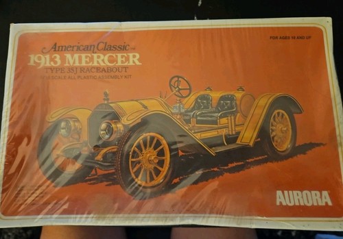 new, sealed, Aurora 1/16 scale kit 1913 Mercer Type 35J Raceabout. NIB ...