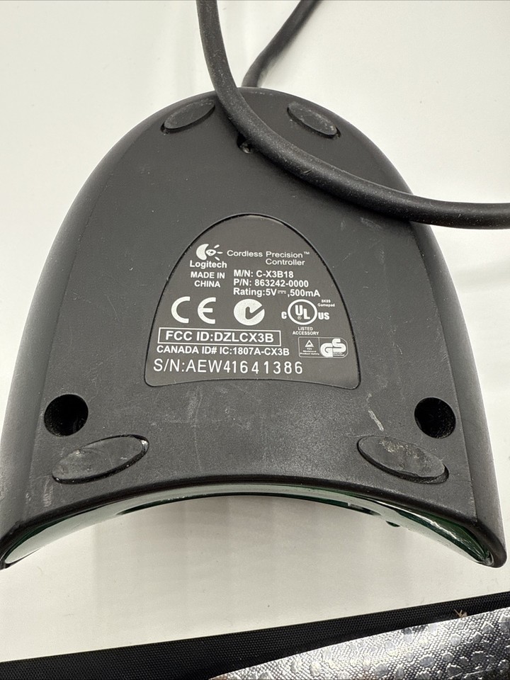 Original Xbox Logitech Cordless Wireless Precision Controller Receiver ...