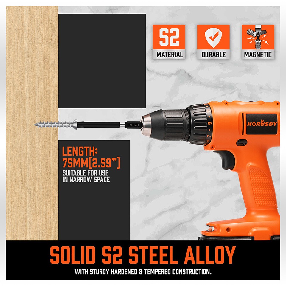 13Pc Magnetic Torx Screwdriver Bit Set Temper Proof Long Torque Sleeve ...