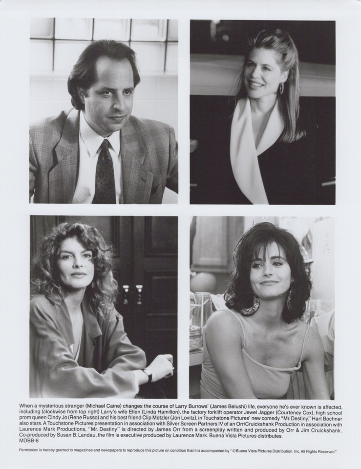 "Mr. Destiny" Courtney Cox James Belushi Comedy Movie 8x10 Vintage ...