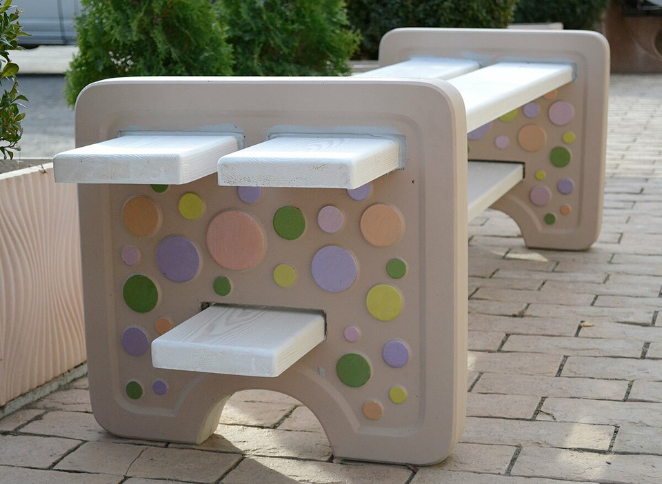 Concrete mold Bench leg for concrete cement ABC plasticmold sold 1 ...