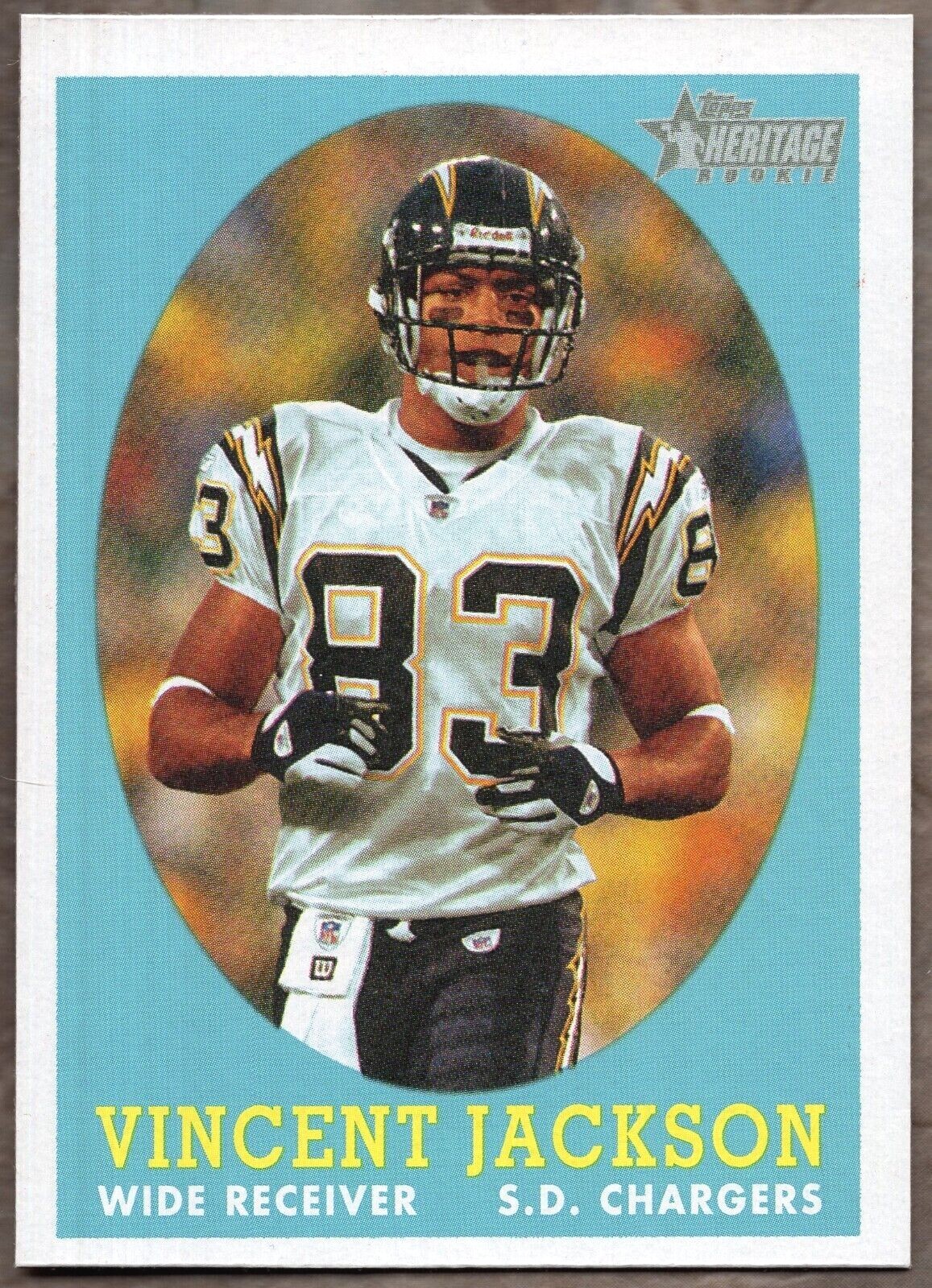 2005 Topps Heritage #60B Vincent Jackson 58T SP Or 60A Vincent Jackson ...